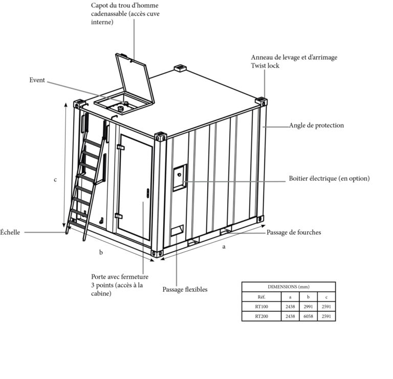 Container stockage GNR et gasoil Robusatnk | ALOREM